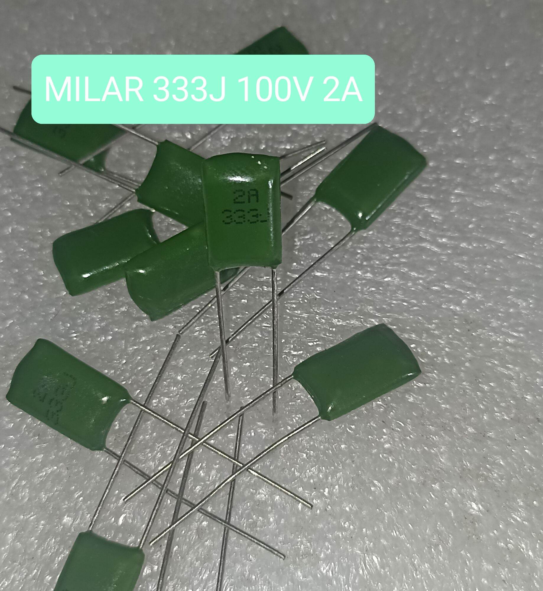 10BUAH KAPASITOR MILAR 333J 100V 2A MYLAR 333 J 100VOLT 100 VOLT 2 ...