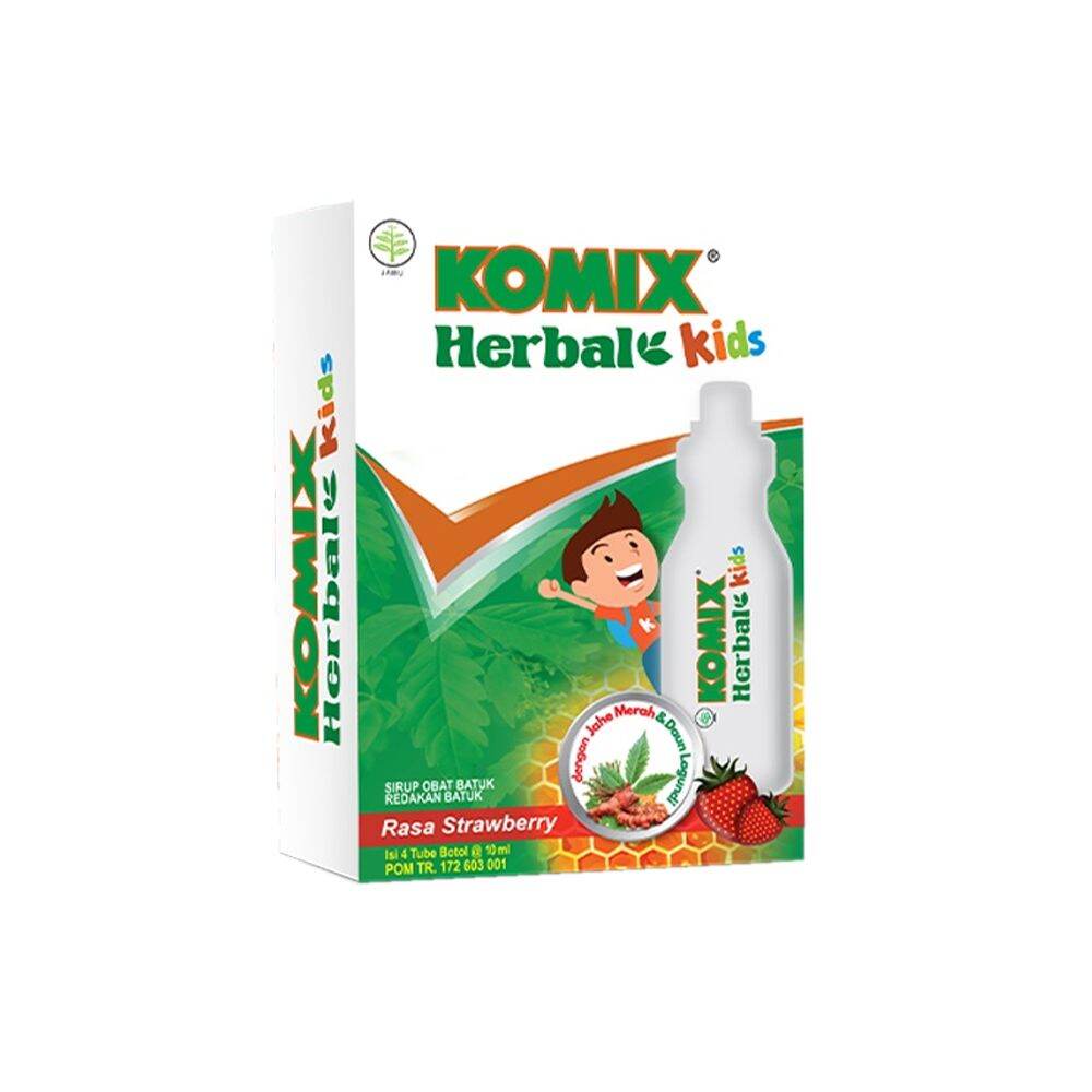 Komix Herbal Original & Komix Herbal Kids isi 4 tube Botol Obat Batuk ...