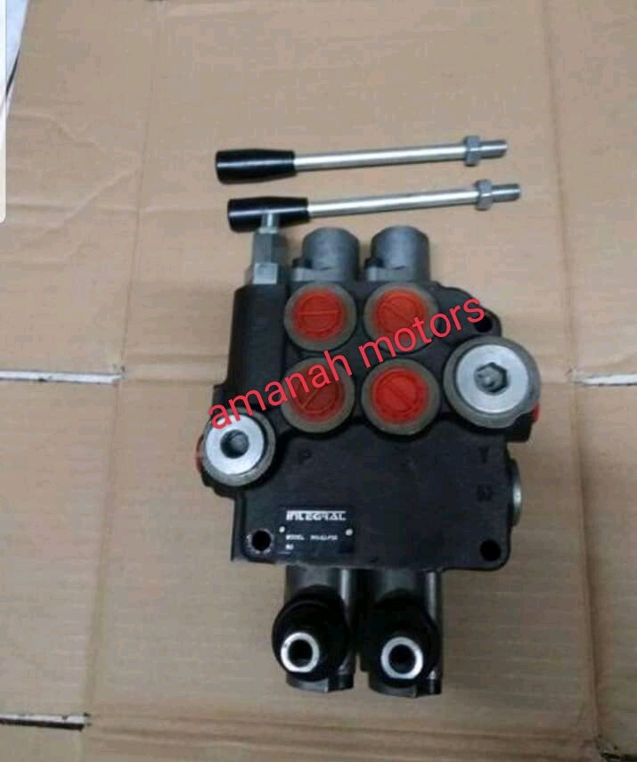 control valve hidrolik pompa dan alat kontruksi model 2 tuas | Lazada ...