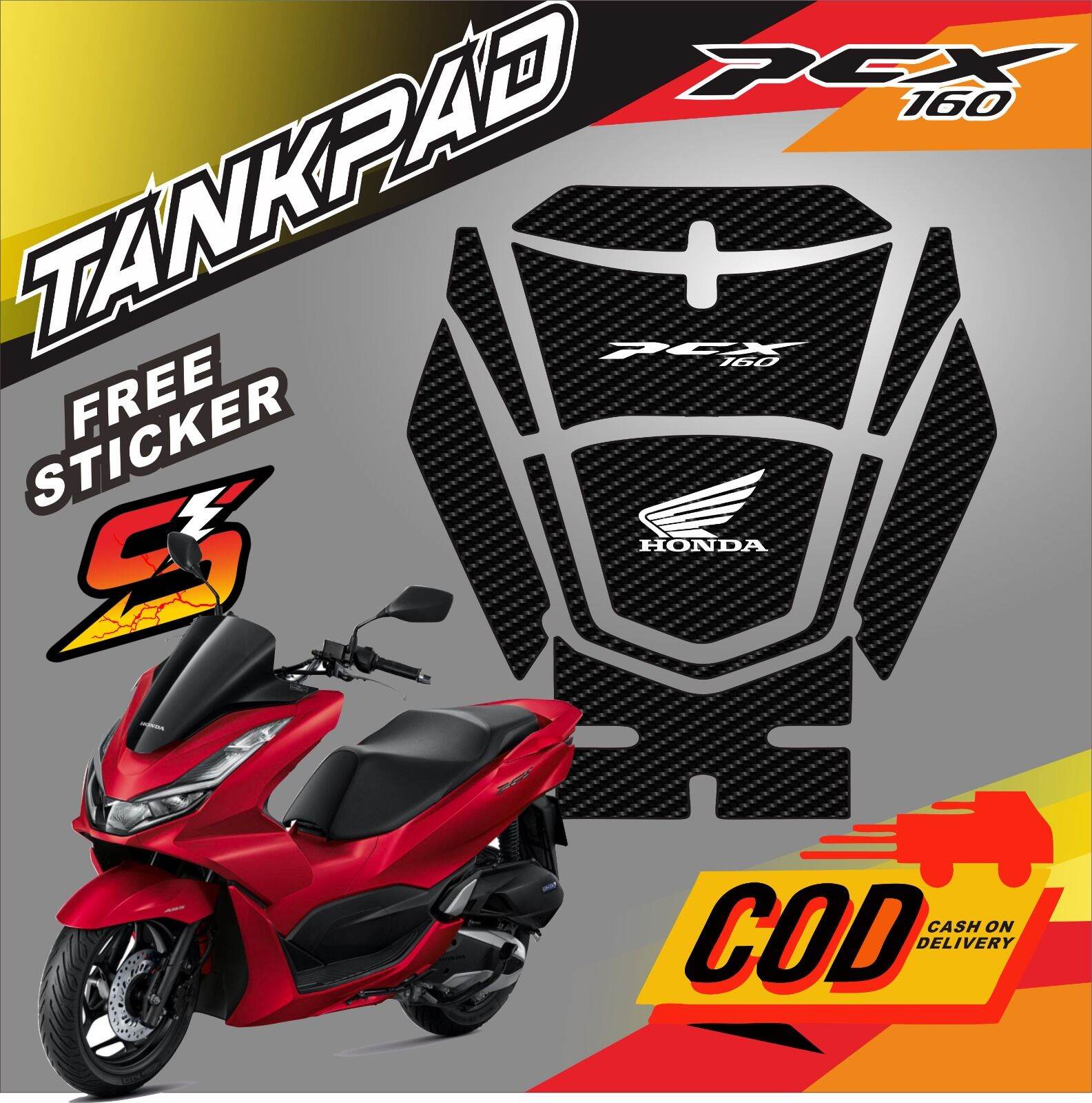 TANGPAD STICKER DASBOARD PCX 160 | Lazada Indonesia