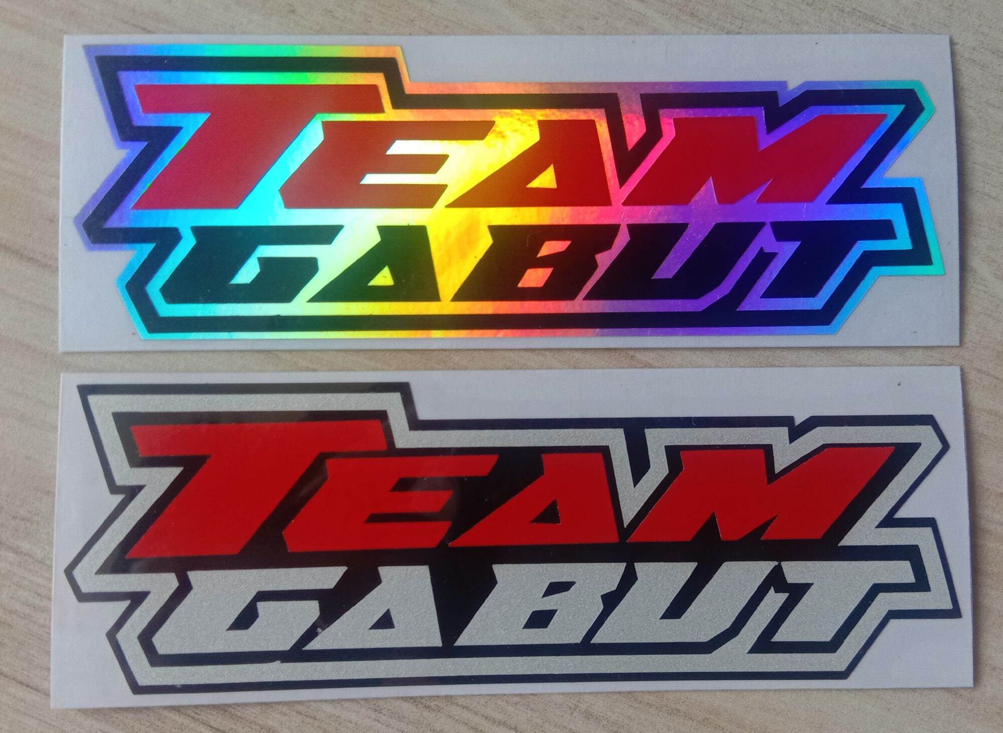 Stiker team gabut cutting sticker acesoris variasi motor mobil helm ...