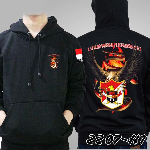 hoodie / jaket /sweater / lmpi / laskar merah putih indonesia/ sablon ...