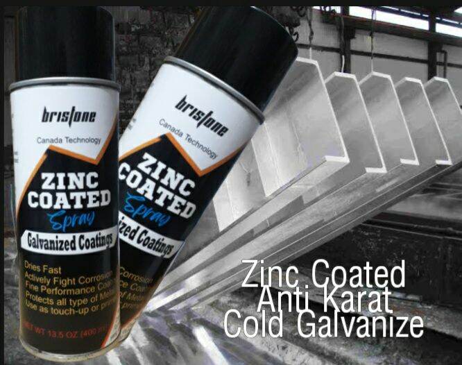 Zinc Coated Spray - Cold Galvanize - Bristone Zinc Spray | Lazada Indonesia