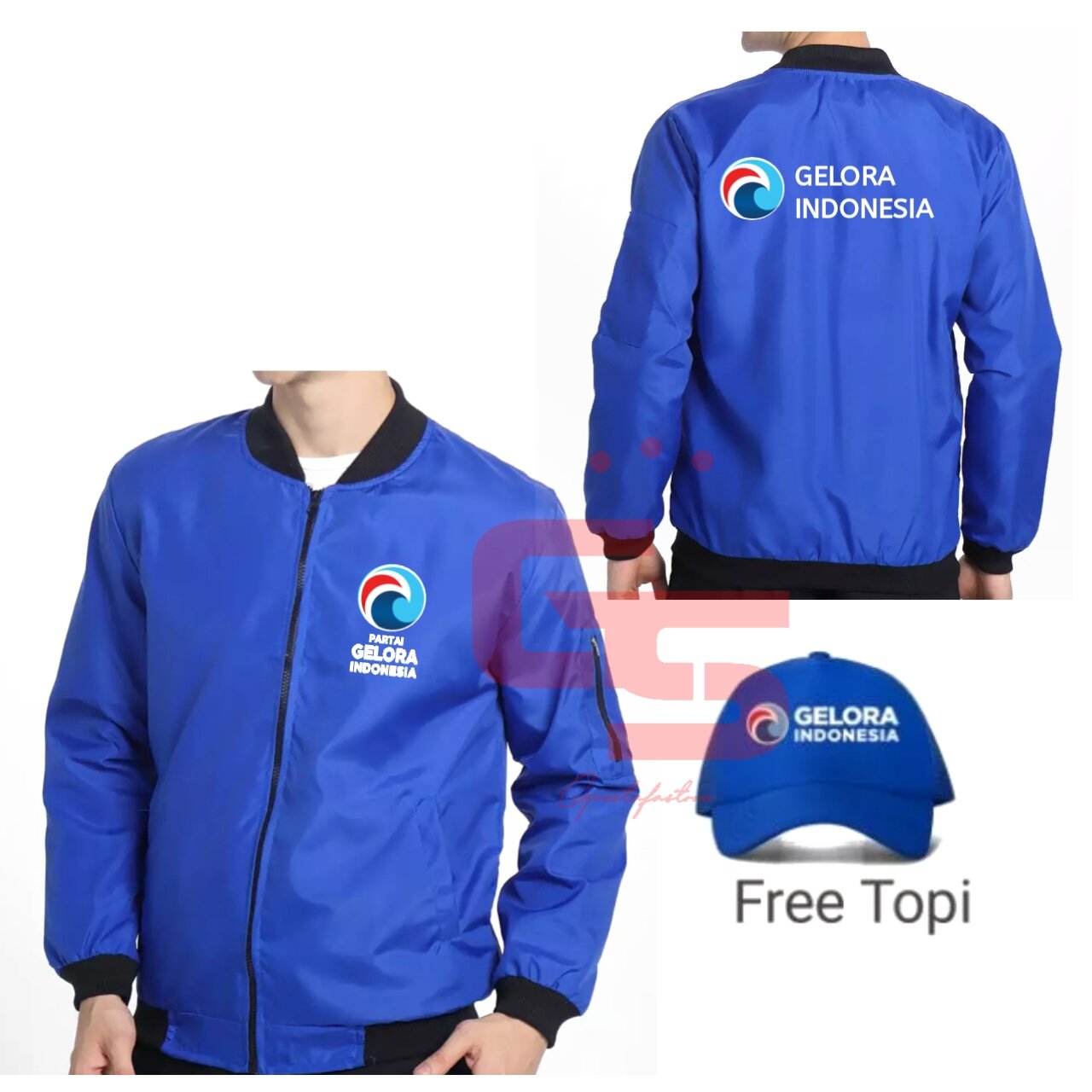 jaket bomber partai gelora jaket partai gelora indonesia | Lazada Indonesia