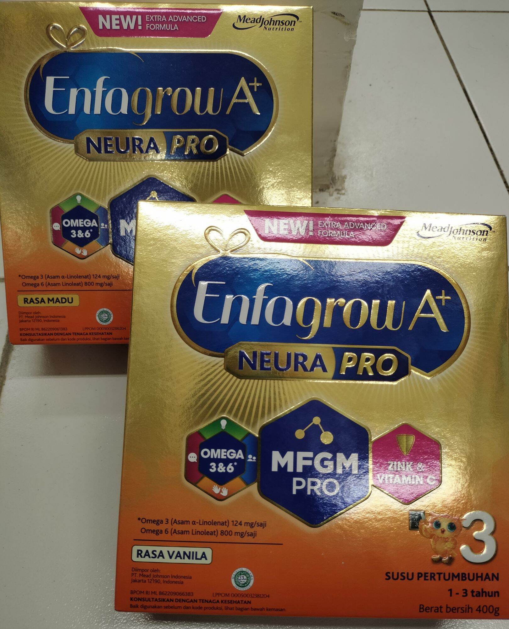 Enfagrow A+ Neura Pro untuk usia 1tahun - 3 Tahun ukuran 400gr rasa madu dan vanila | Lazada ...