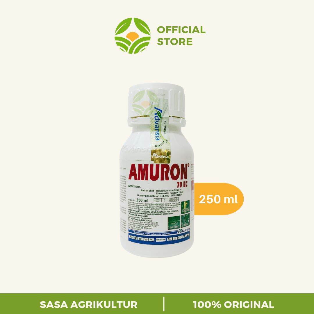 Insektisida Amuron 70EC 100ml 250ml Pengendali Hama Ulat Grayak ...