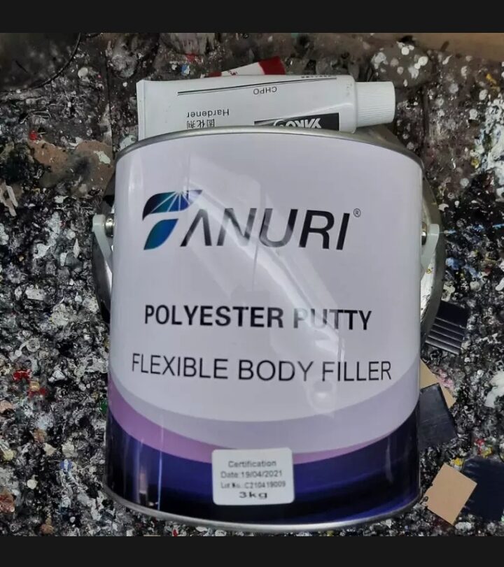 Dempul TANURI 3kg + Hdr- Warna Putih- Dempul Besi Kayu Plastik Dempul ...