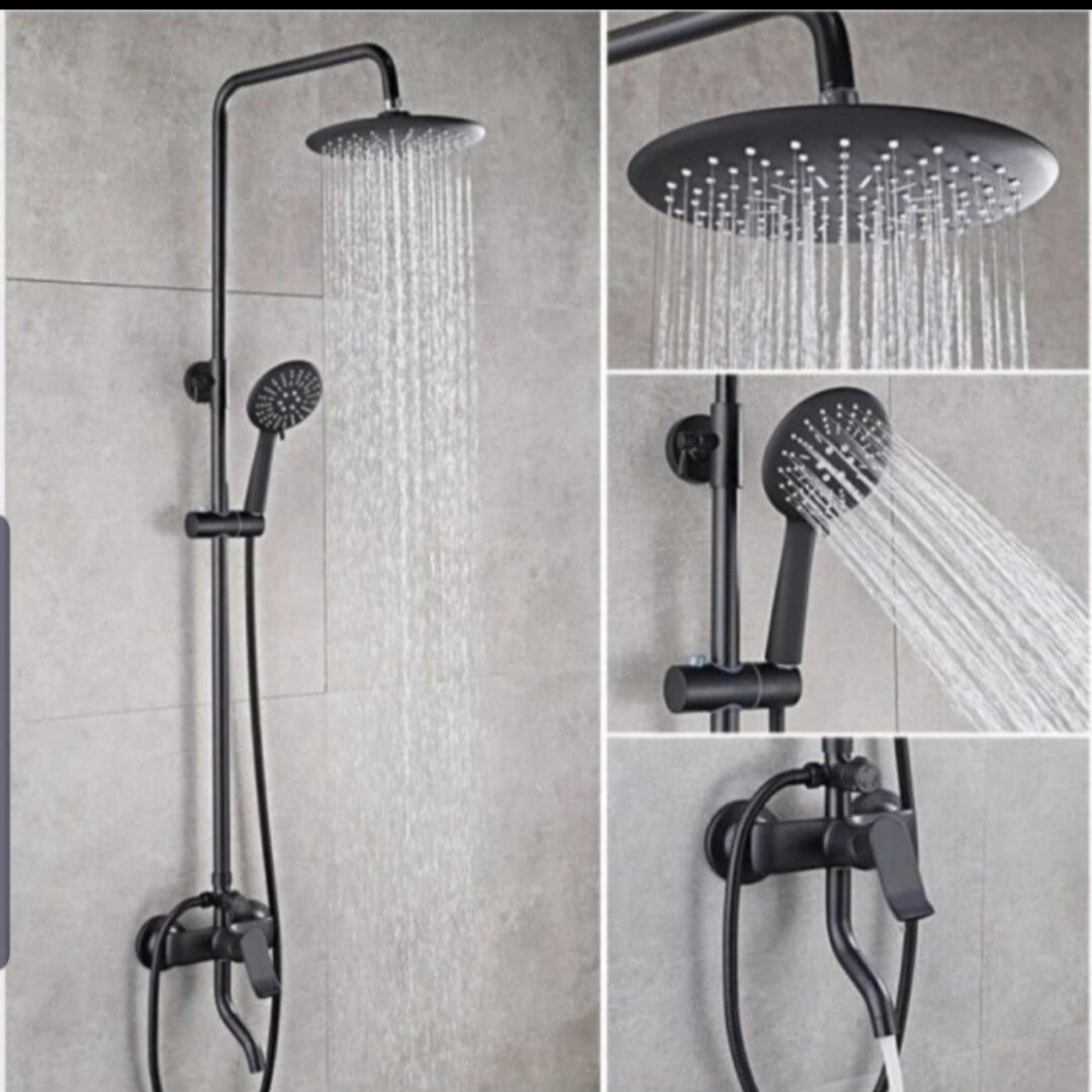 Shower Tiang Set Trinova Minimalis Hitam - Shower Column Minimalis ...