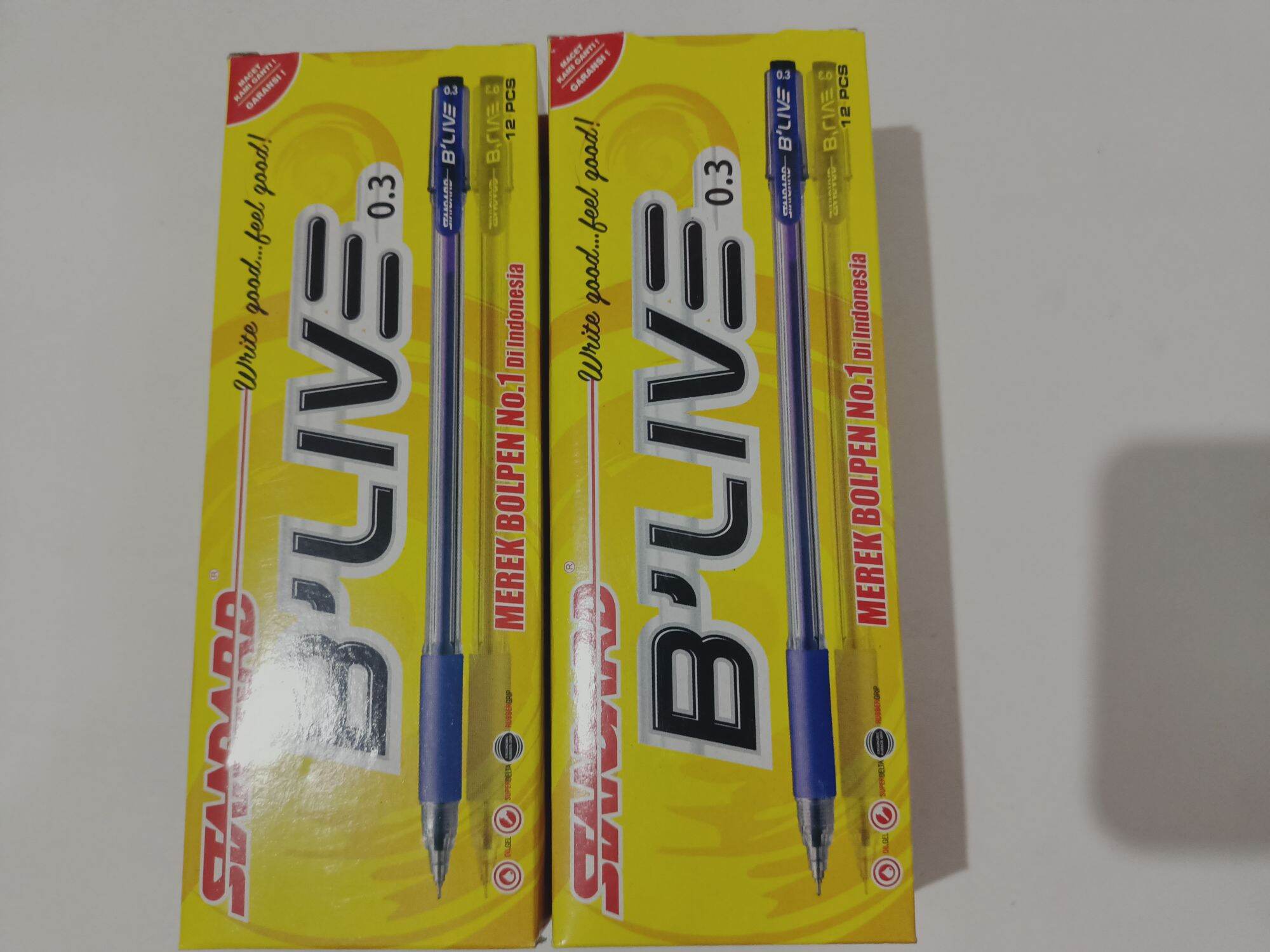 BOLPOINT ASLI STANDARD B'LIVE 0.3 WRITE GOOD | Lazada Indonesia