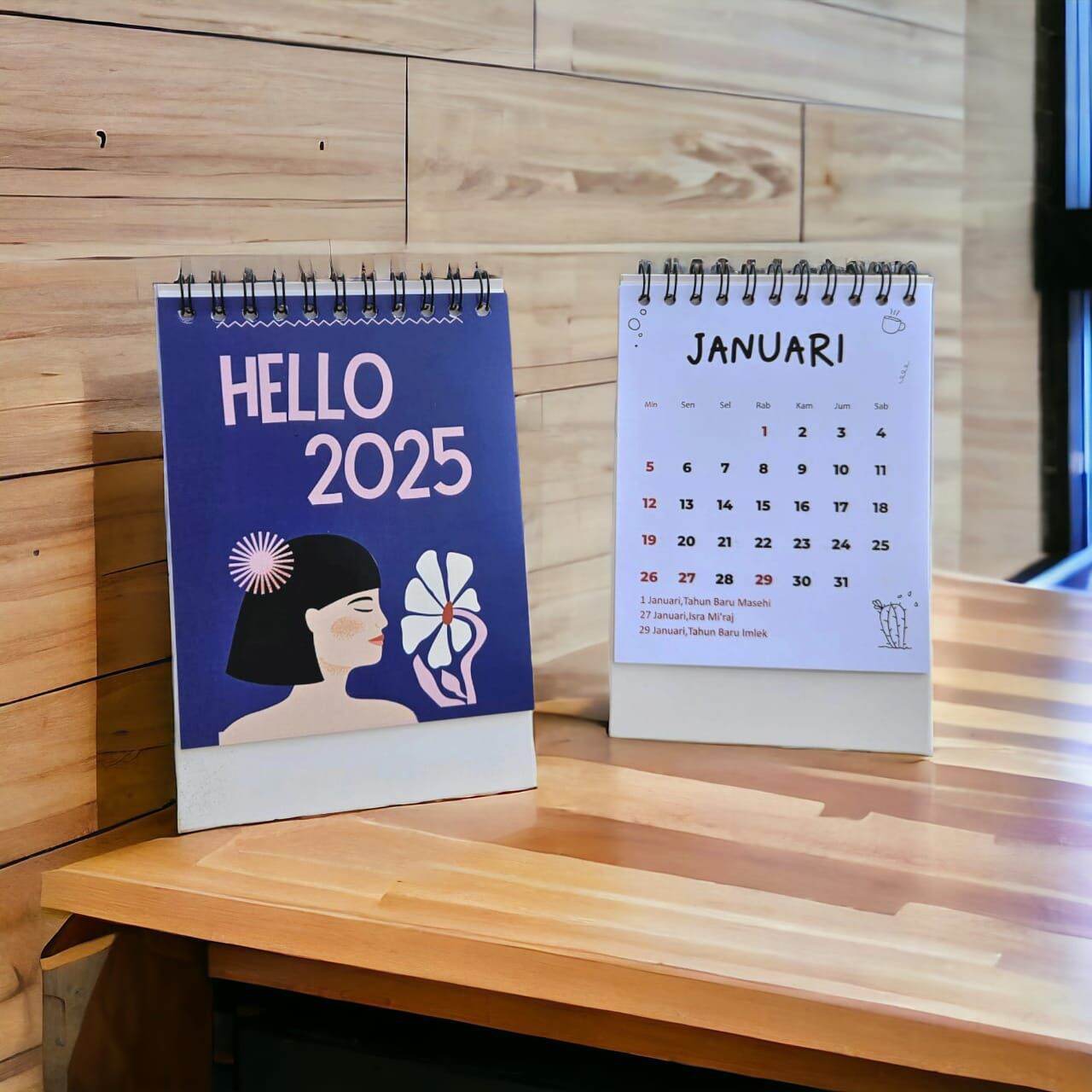 ( UNIPAPER ) NEW DESIGN KALENDER 2025 / KALENDER MEJA A6 / KALENDER ...