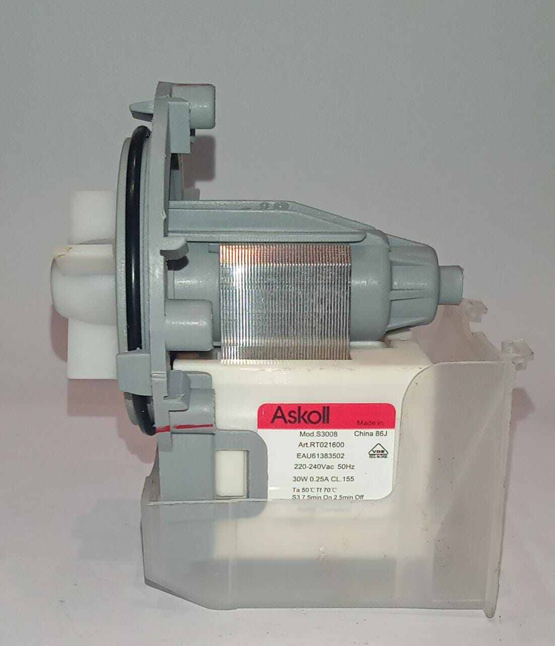 Drain Motor Pump Mesin Cuci Front Loading Samsung Askoll Mod.S3008 ...