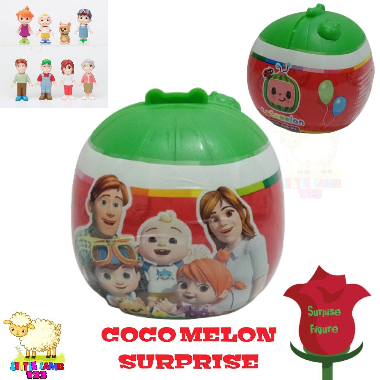 Coco Melon Egg Surprise/ Coco Melon Surprise Family Isi Figure ...