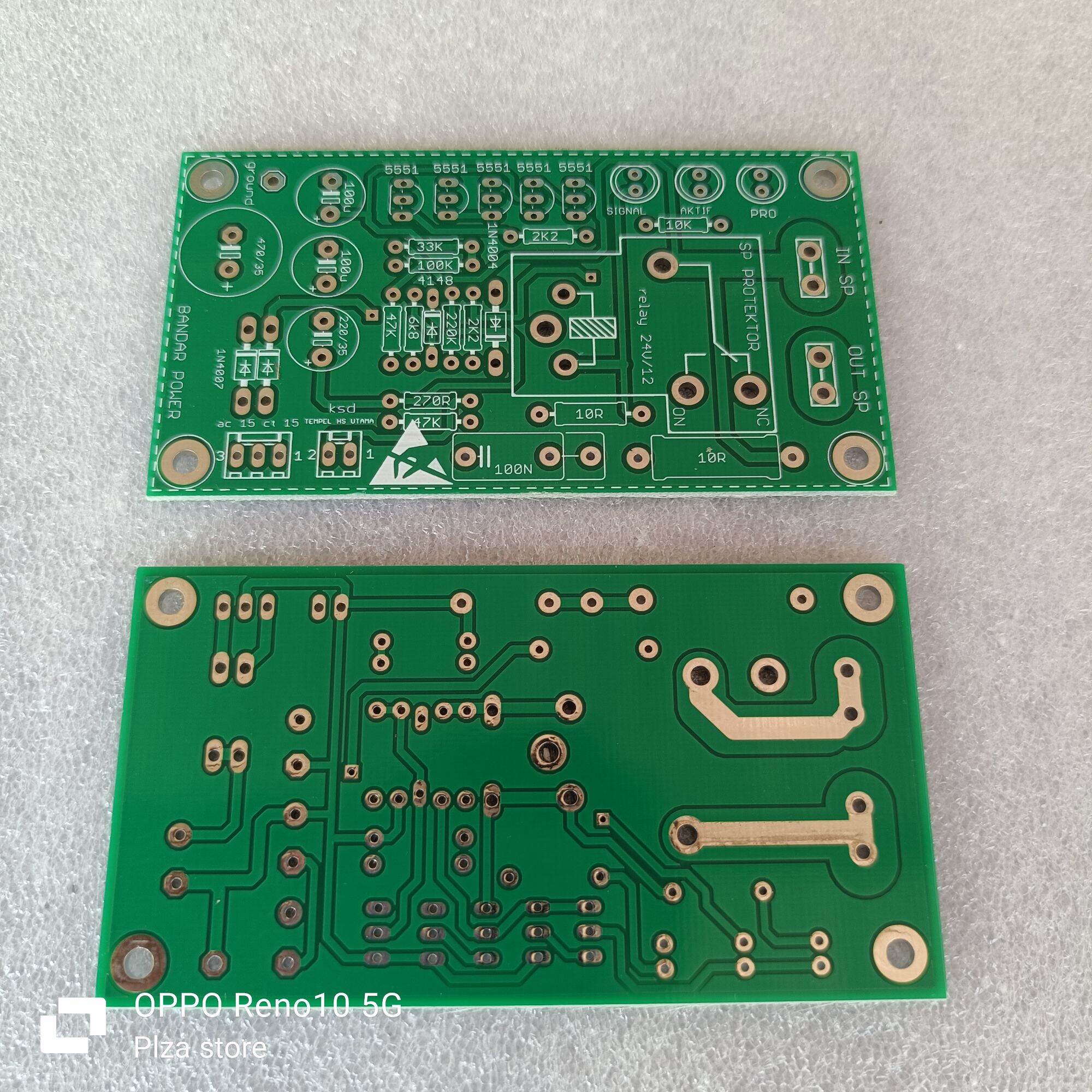 PCB SPEAKER PROTECTOR 12V/ 24V PLUS SENSOR SUHU LED INDIKATOR SIGNAL ...