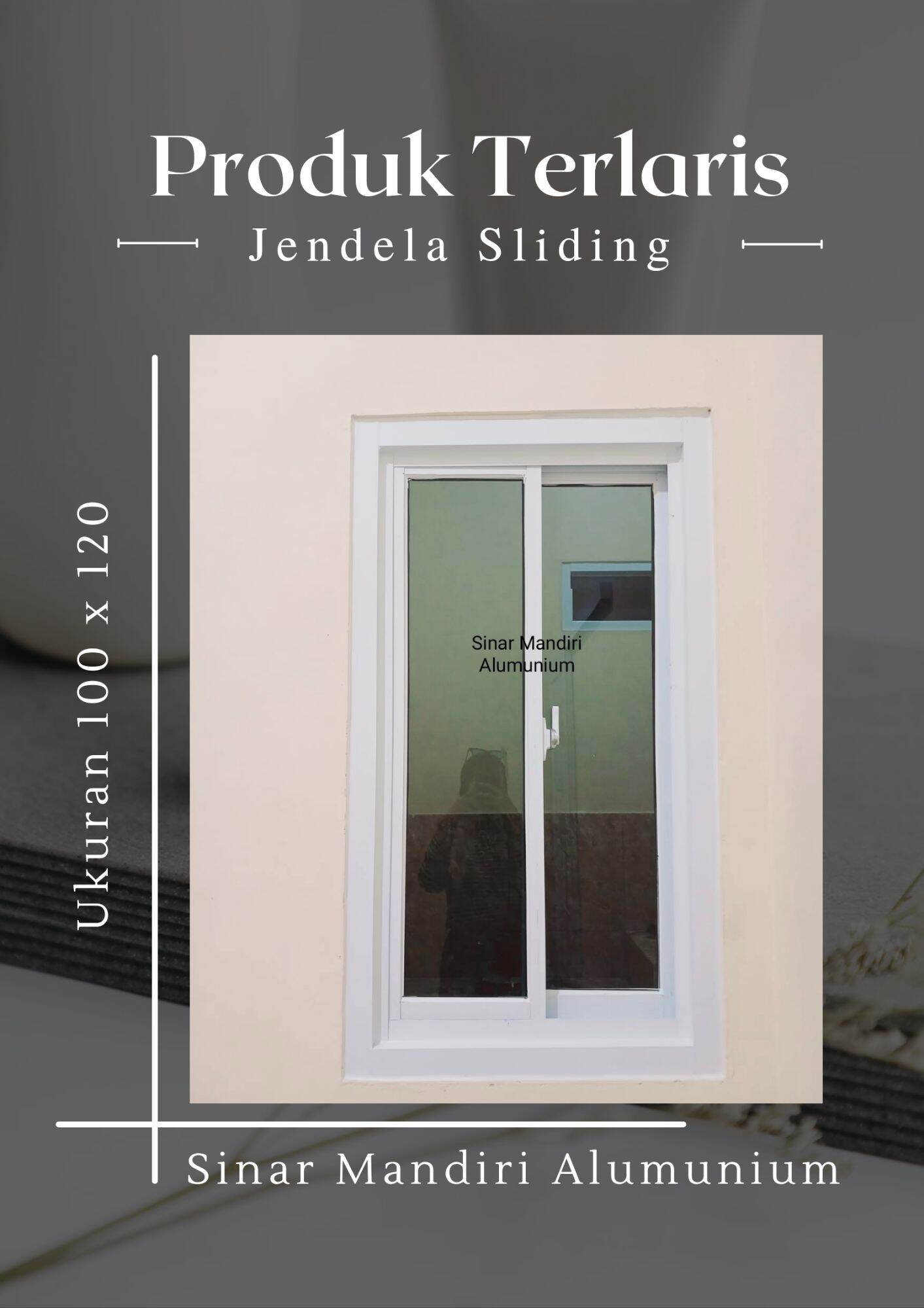 Jendela Alumunium/ Jendela Sliding/ Jendela 2 Daun)/ Jendela Geser ...
