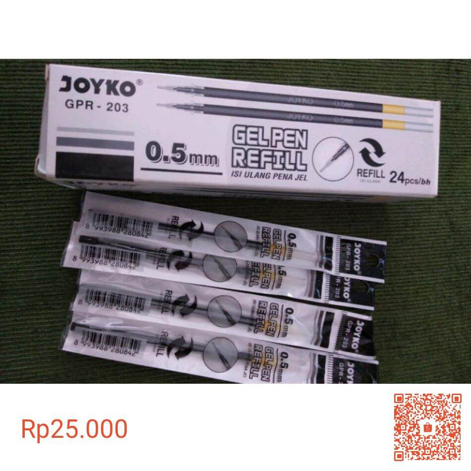 isi pena gel 0.5mm pak isi 24 | Lazada Indonesia