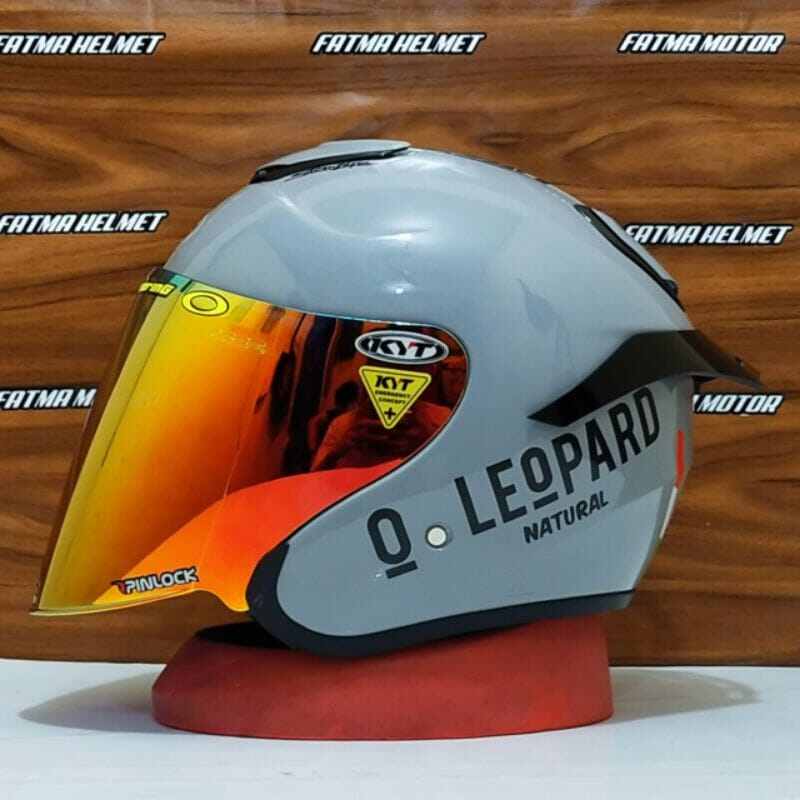 Helm Half Face MLA Kyoto Paket Ganteng Leopard Original SNI | Lazada ...