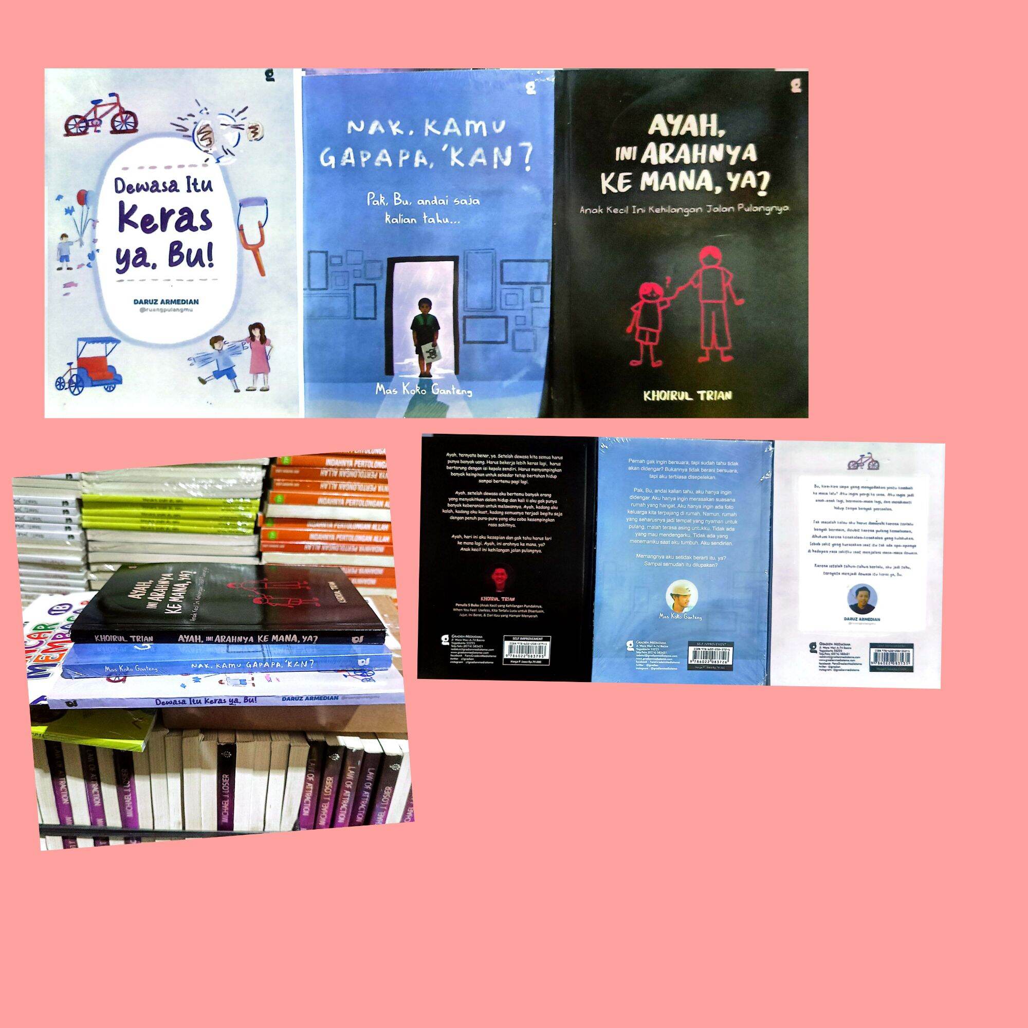 PAKET 3 BUKU *AYAH INI ARAHNYA KEMANA -NAK KAMU GAPAPA KAN - DEWASA ITU ... PAKET 3 BUKU *AYAH INI ARAHNYA KEMANA -NAK KAMU GAPAPA KAN - DEWASA ITU ...