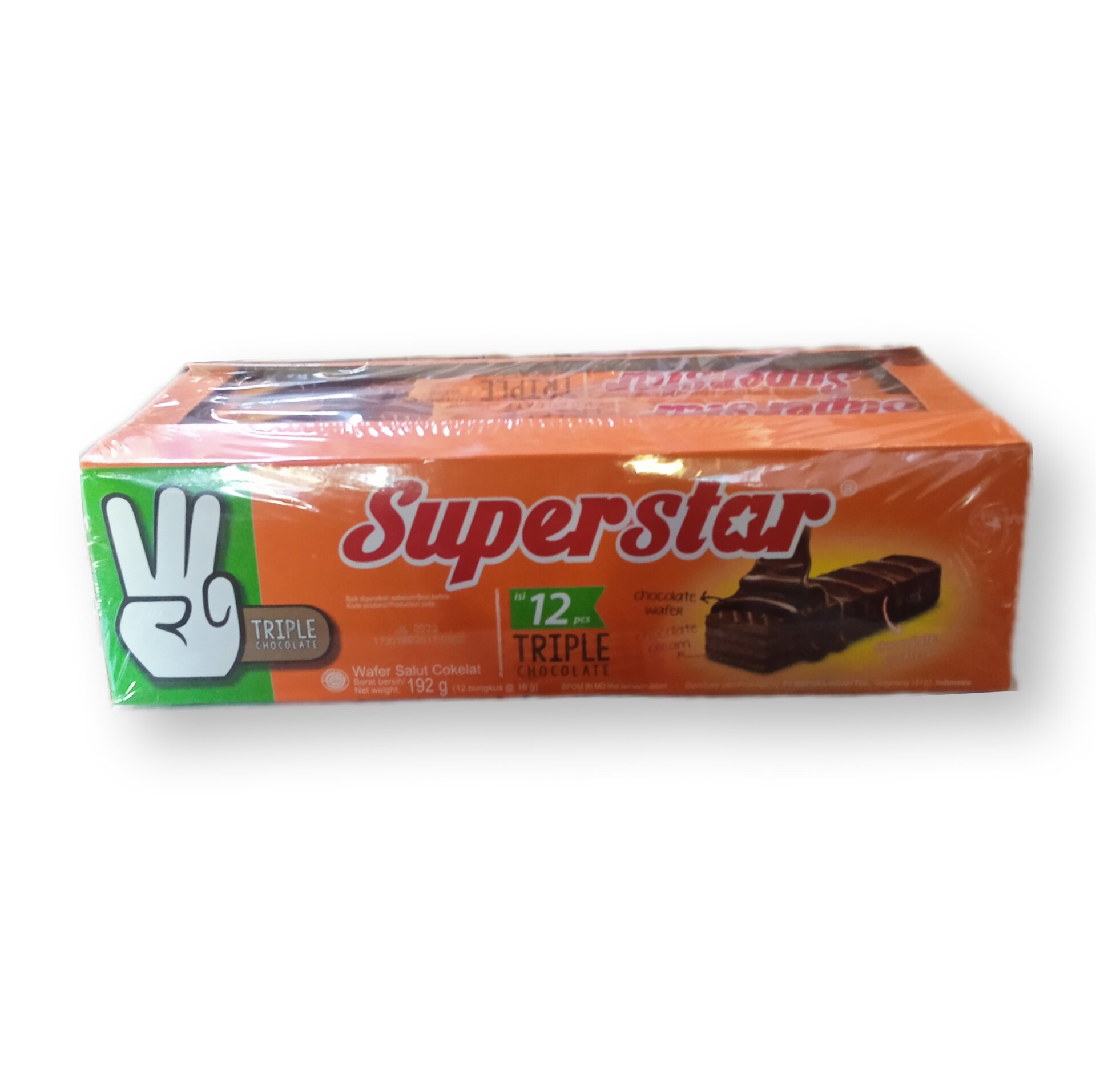 Superstar Triple Chocolate wafer Salut Cokelat 12 x 16gr | Lazada Indonesia