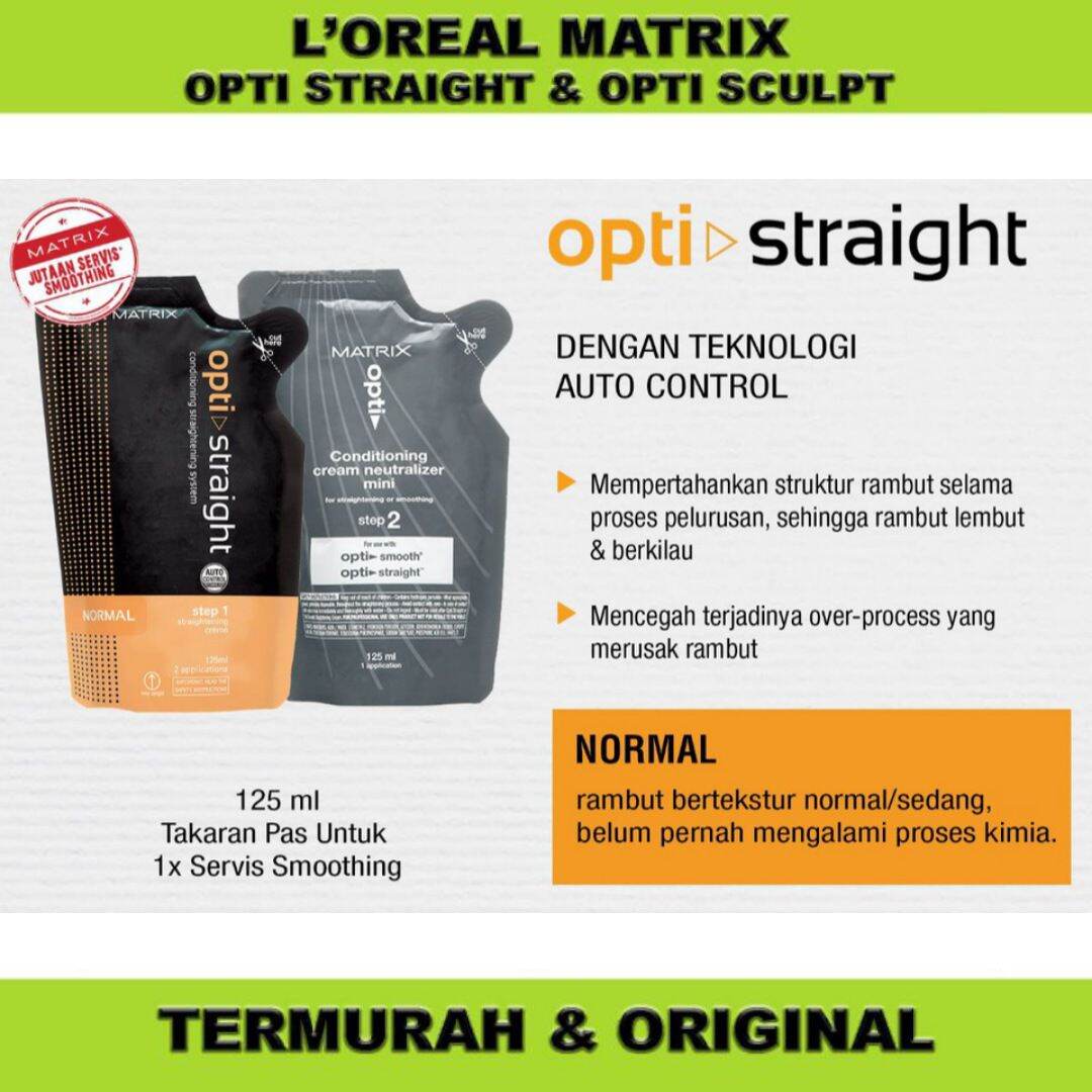 Matrix Opti Straight Smoothing Rambut Matrix Pelurus Rambut Obat ...