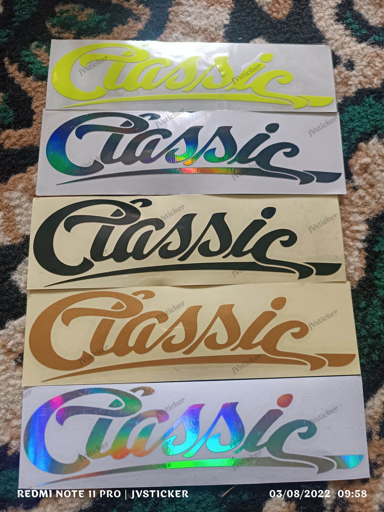 sticker tulisan classic cutting sticker telaris viral | Lazada Indonesia