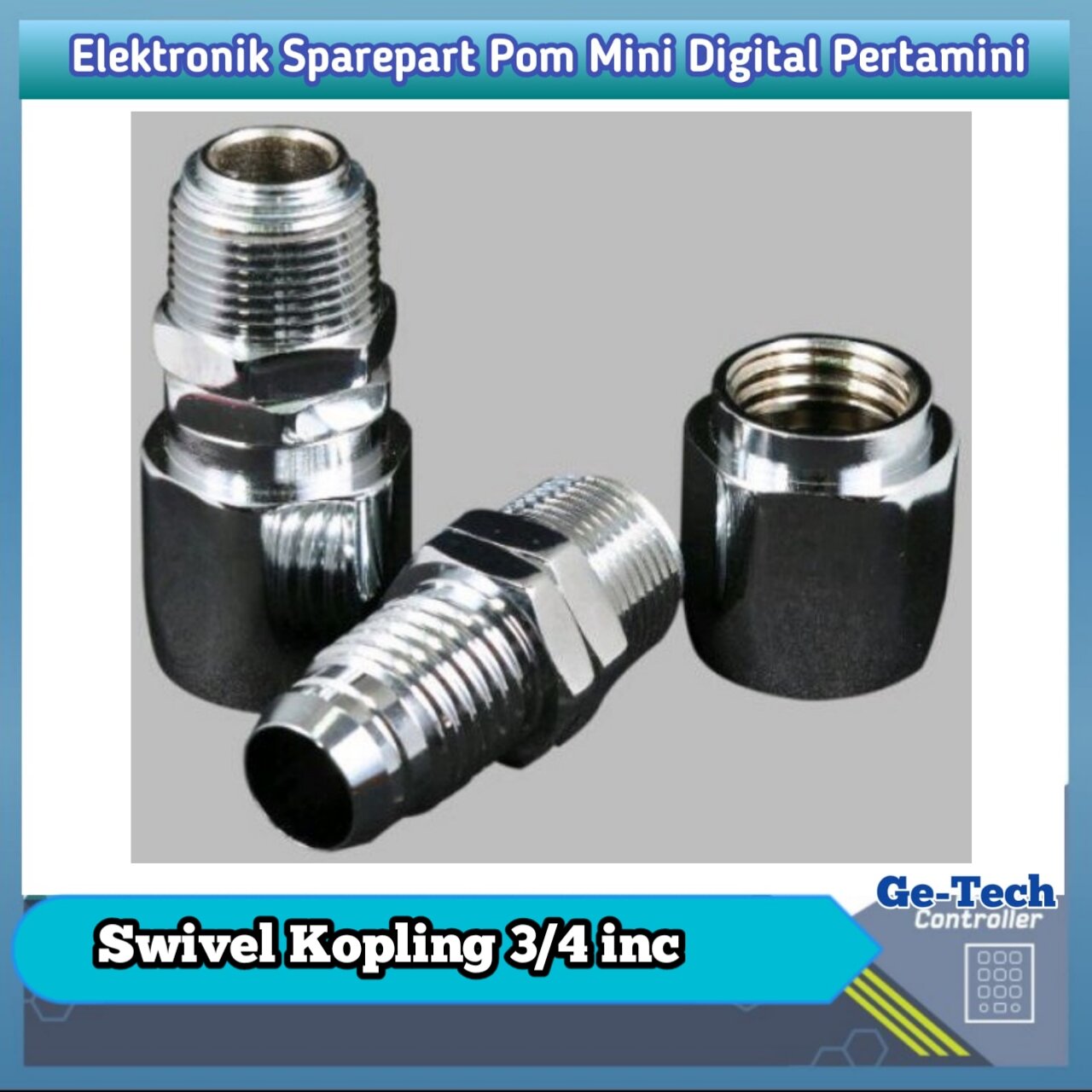 Swivel Kopling 3/4 inc Coupling Untuk Sambungan Selang Nozzle Instalasi Pom Mini Pertamini ...