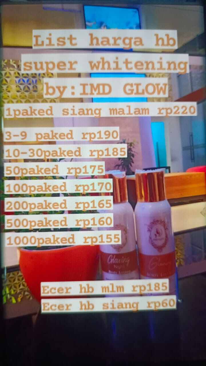 HB SUPER WHITENING BY IMD GLOW | Lazada Indonesia
