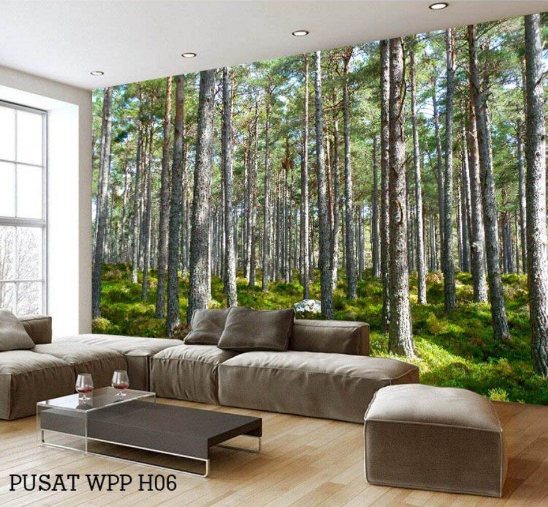 Cetak Wallpaper Dinding Motif Pemandangan Wallpaper dinding Anti Air ...