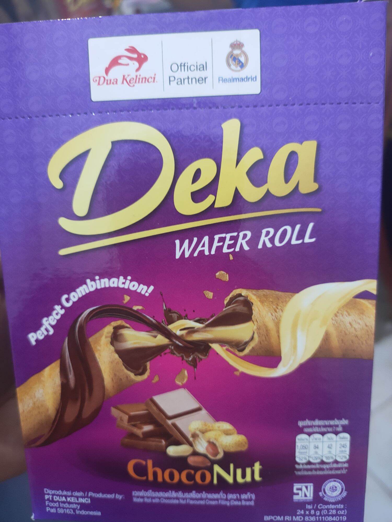 Wafer Deka Roll Choco Nut isi 24 pcs | Lazada Indonesia