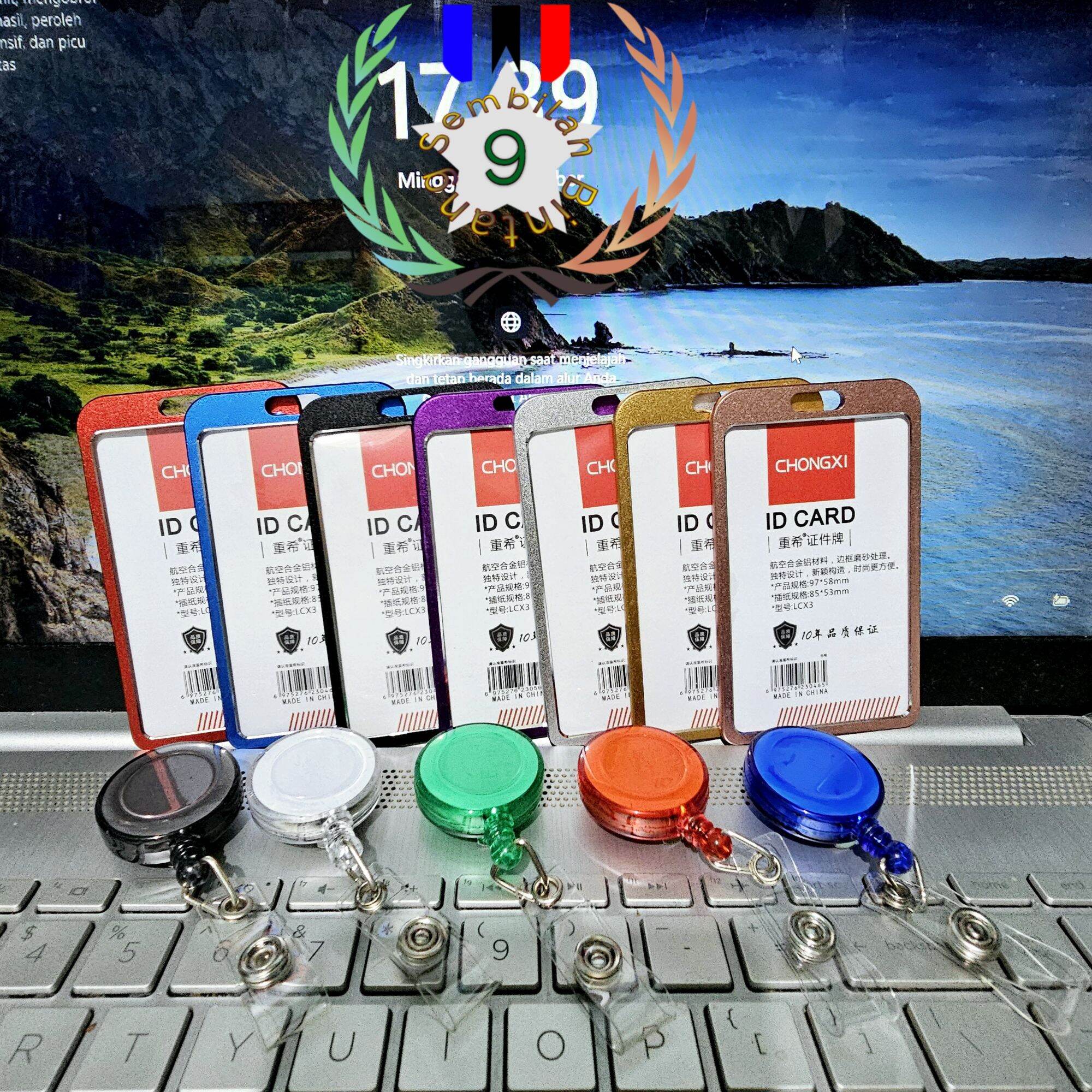 Tempat Id Card Aluminium + Yoyo Id Card Holder Id Card Alumunium ...