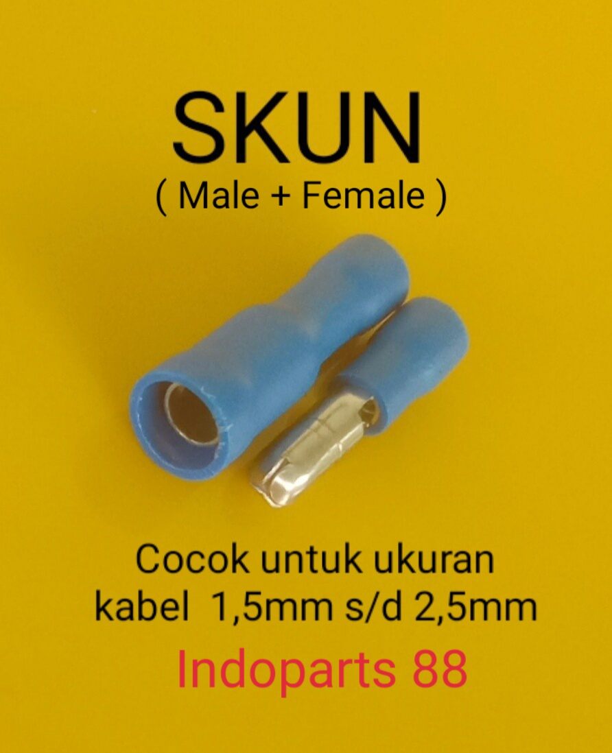 SKUN BULAT SKUN KABEL 2,5MM (Male + Female) QUICK BULLET LOCK CRIMP ...