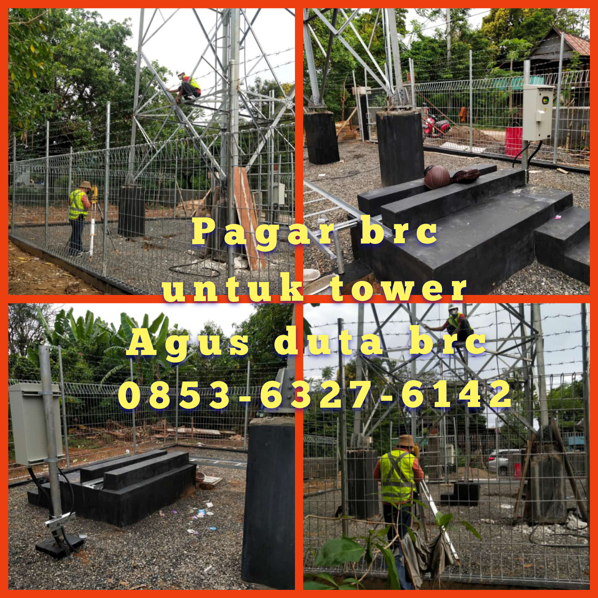 pagar brc T.150cm x L.240cm x dia 8mm hot dip galvanis | Lazada Indonesia