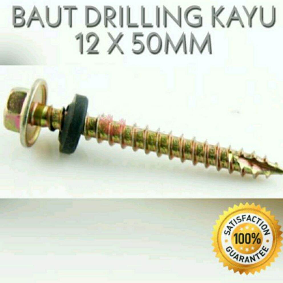 Baut Baja Ringan #12x50 Baud Roofing Kayu Panjang 5Cm | Lazada Indonesia