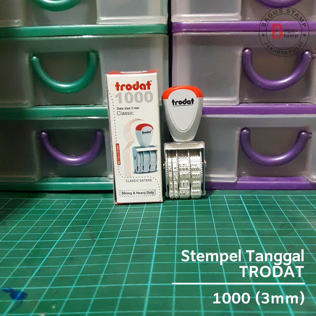 Stempel Tanggal Manual Trodat 1000 STD Line Dater 3mm 3 mm | Lazada ...