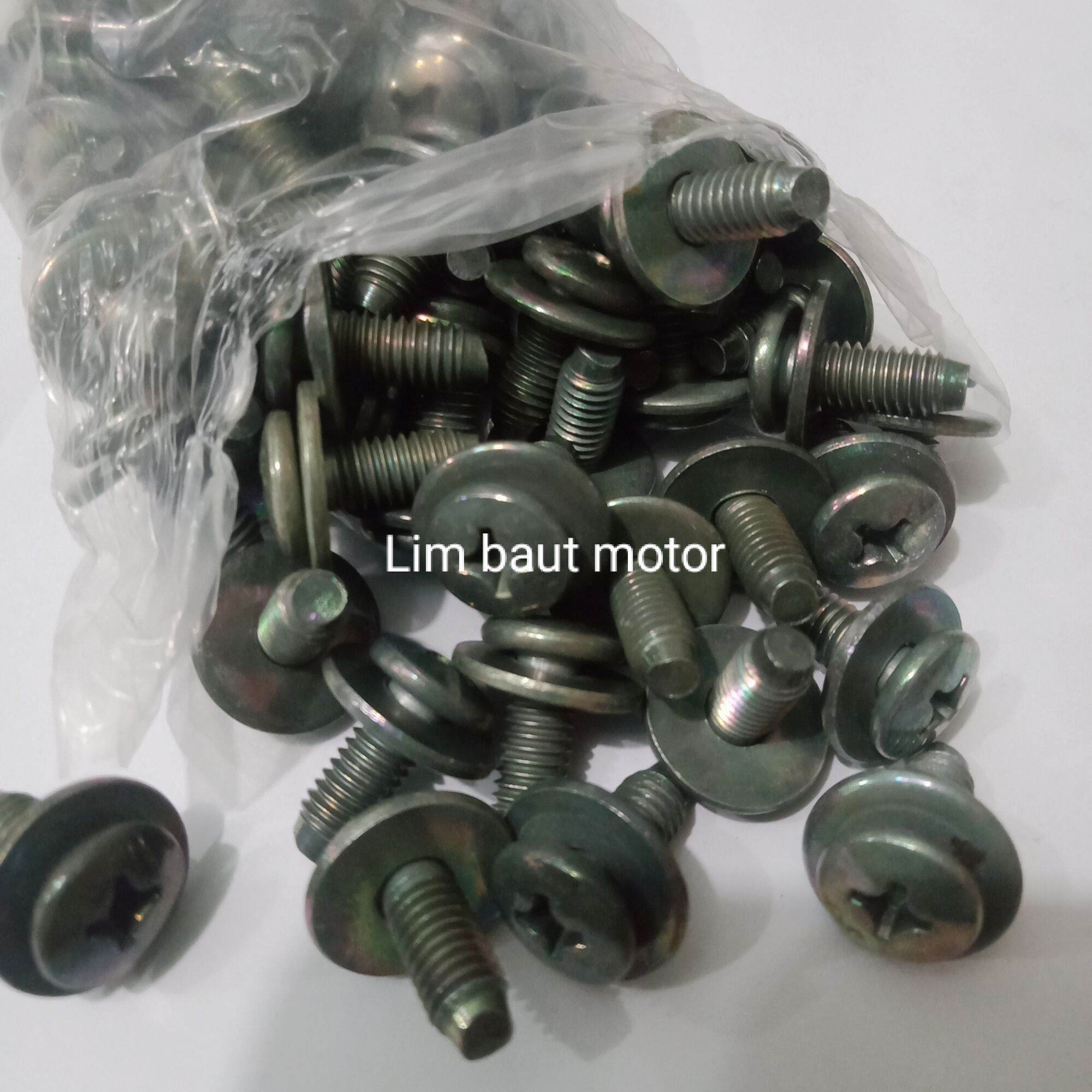Lim baut motor Baut body motor yamaha vega/jupiter 6x16 (5pcs) | Lazada ...