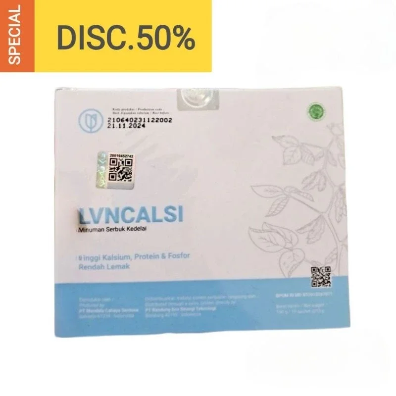 LVNCASLI ISI 10SACHET - LVN CALSI - LVN CALCIUM - MINUMAN HERBAL KACANG ...