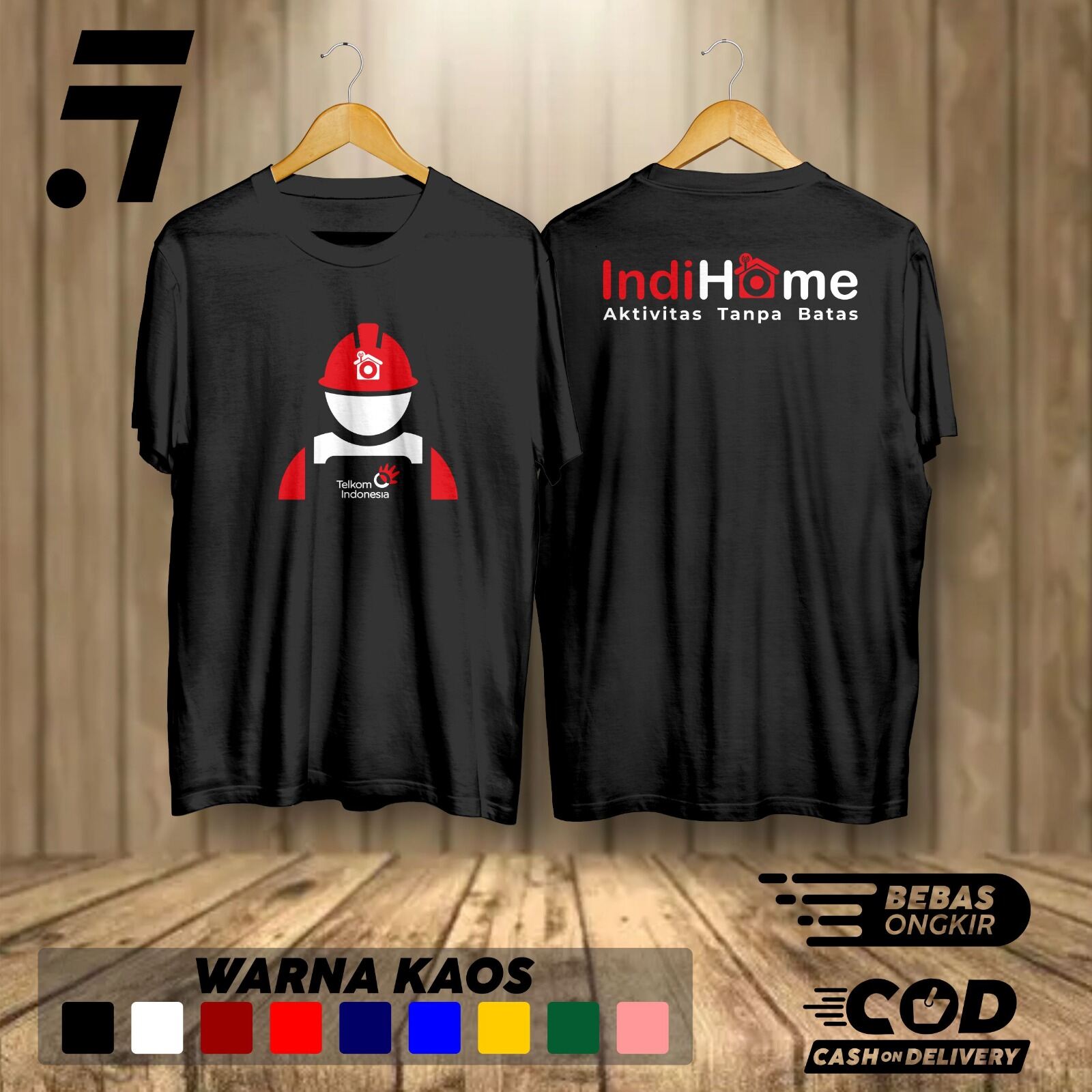 Kaos Baju Indihome Telkom Kaos Logo Perusahaan Premium | Lazada Indonesia