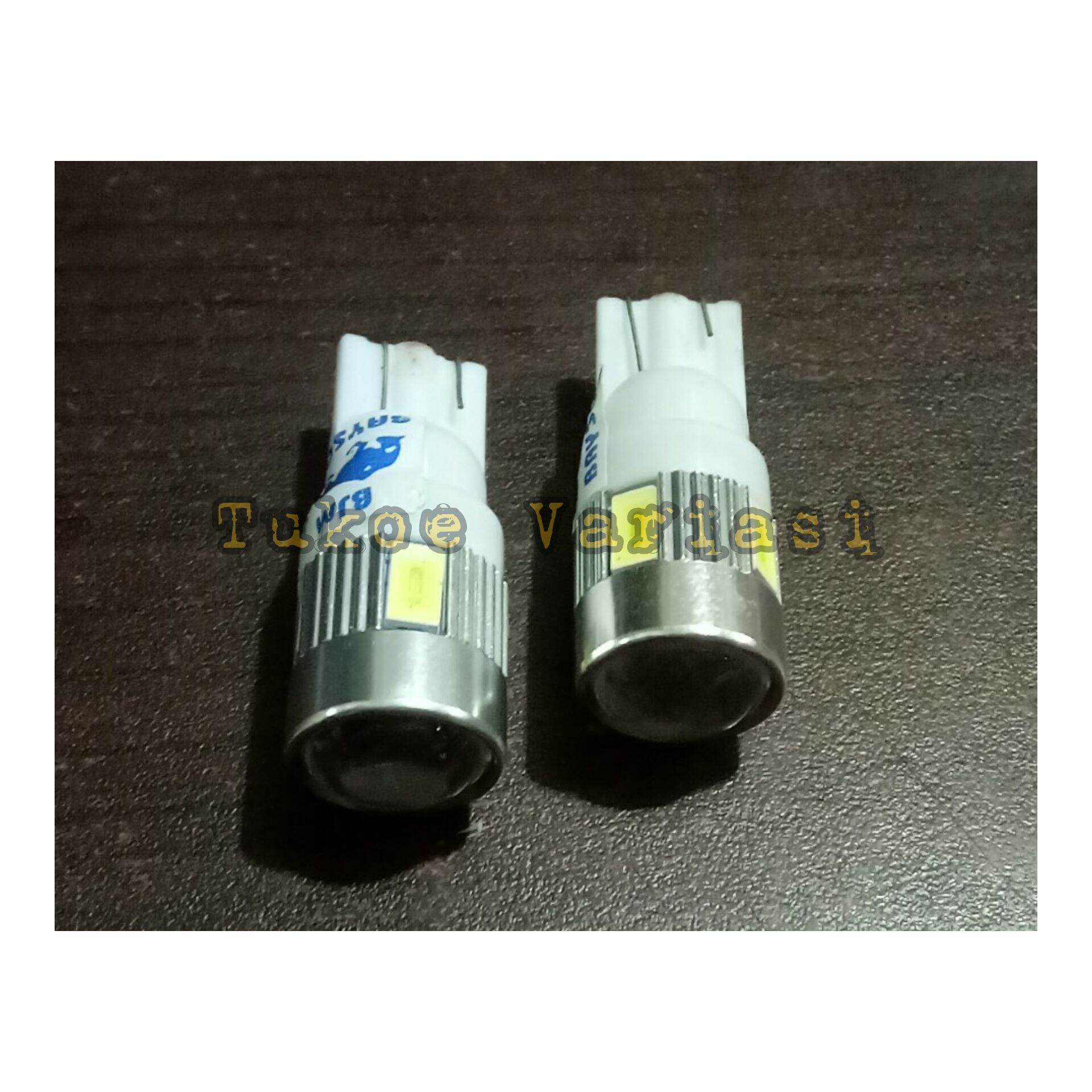 Lampu Senja Led T10 Lensa 5 Mata Putih Biru | Lazada Indonesia