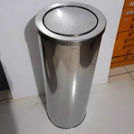 Tempat sampah swing stainless steel murah/tong sampah stainless steel ...
