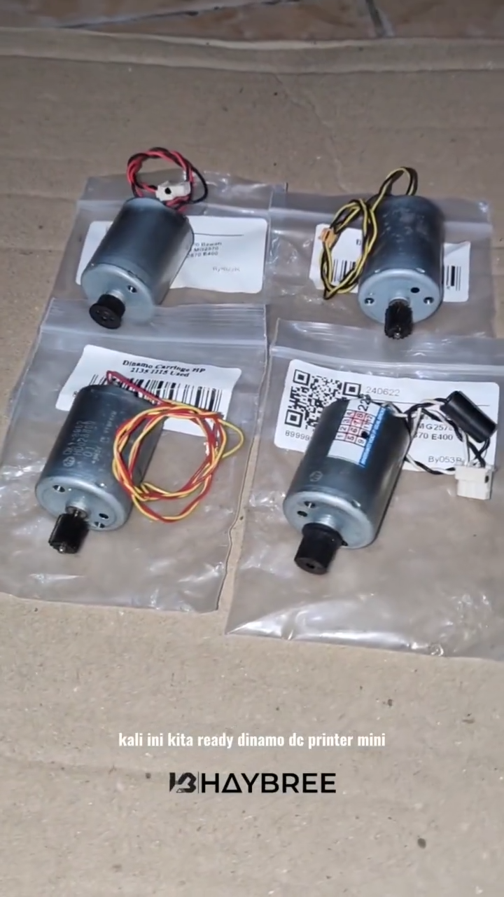 Dinamo DC Motor Printer 12V-24V cocok untuk proyek DIY mini Generator ...