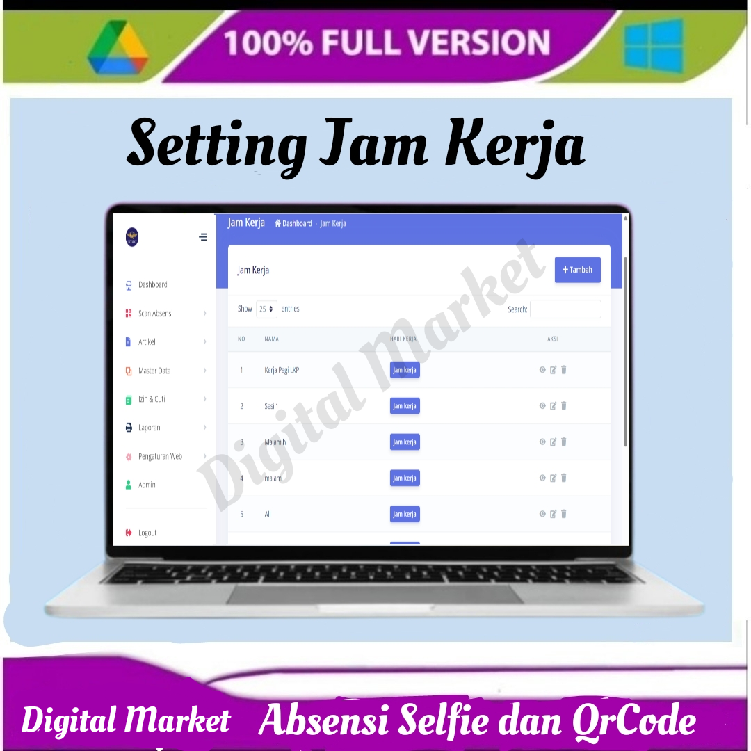 Aplikasi Source Code Absensi Foto V 5.2 Dengan Lokasi dan Radius ...