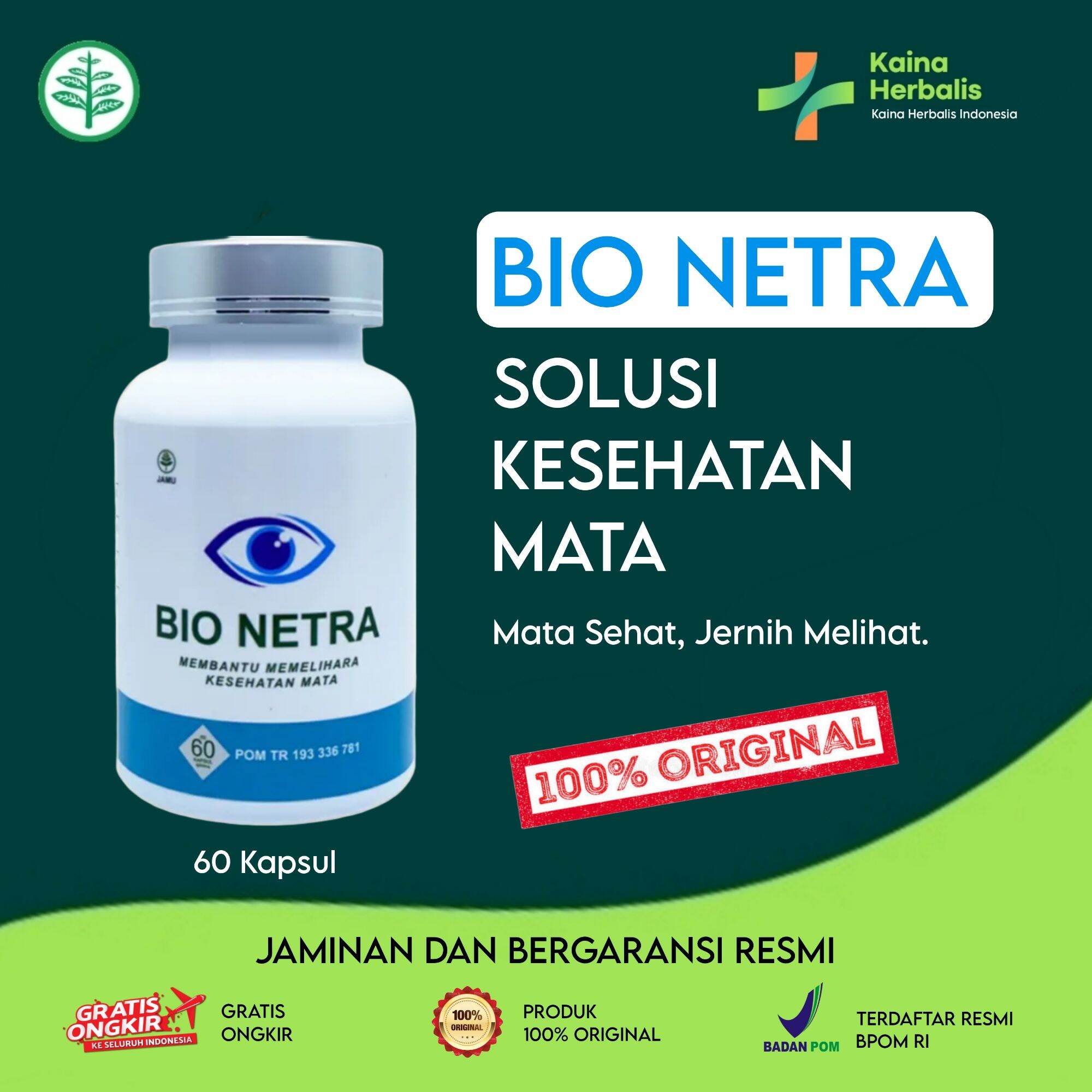 BIO NETRA ORIGINAL | TUTUP BOTOL TIMBUL TULISAN IDEA | OBAT MATA MINUS ...
