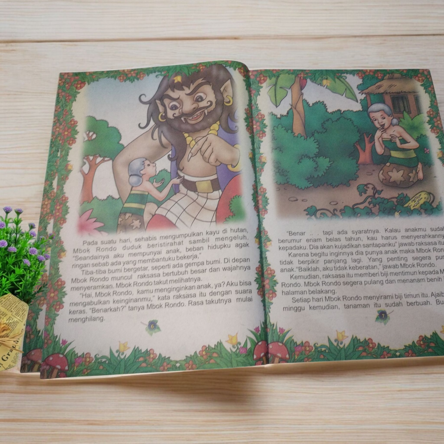 buku kisah dongeng timun emas & buto ijo cerita rakyat nusantara color ...
