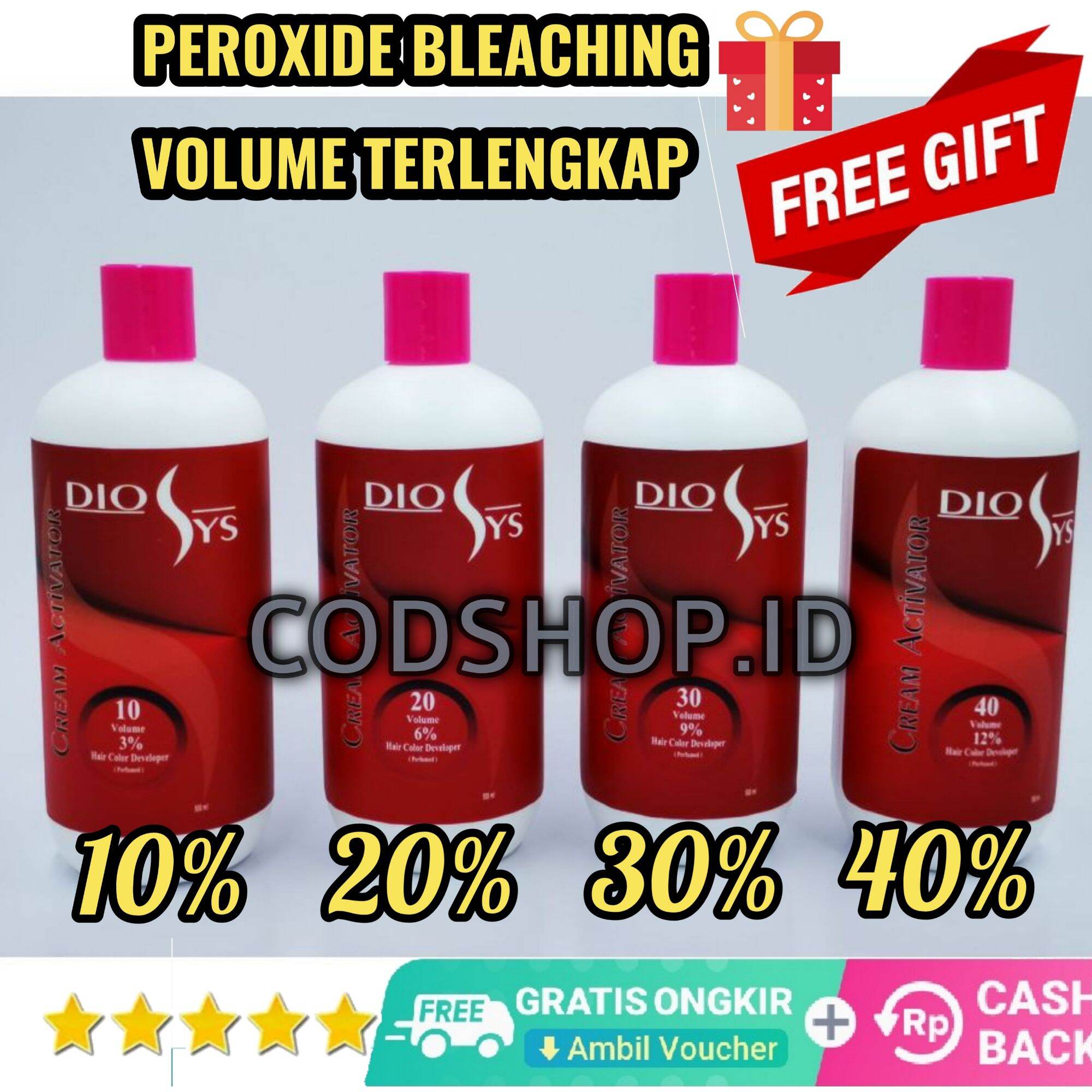 LENGKAP DEVELOPER PEROXIDE BLEACHING DIOSYS ACTIVATOR CREAM 500ml 10 20 ...