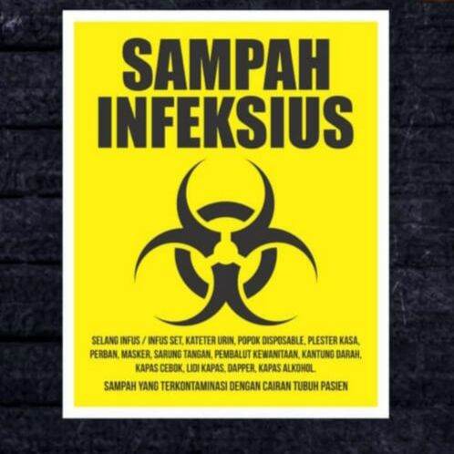 Stiker Rambu Sampah Infeksius 15x20 | Lazada Indonesia