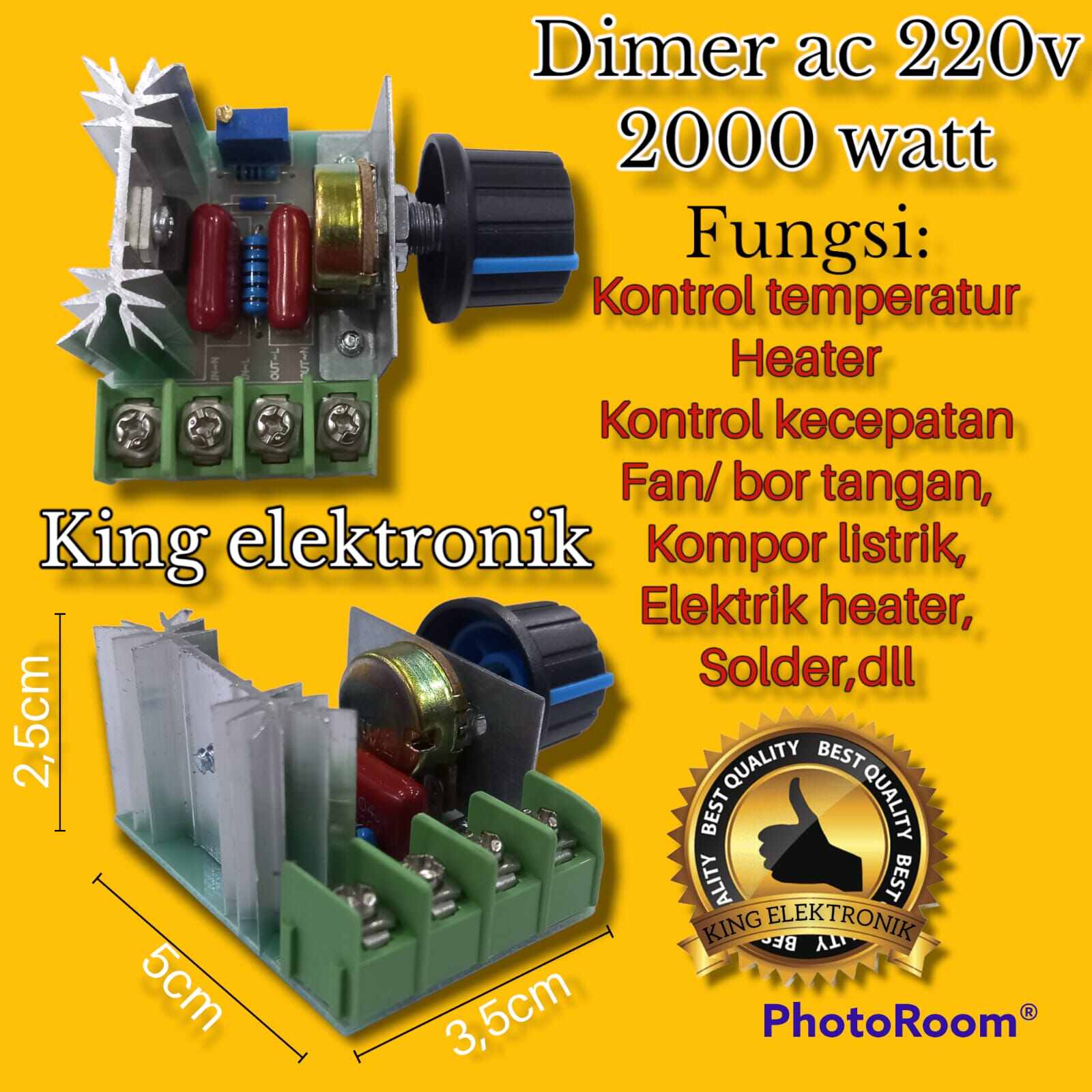 DIMMER AC 220V 2000WATT | Lazada Indonesia