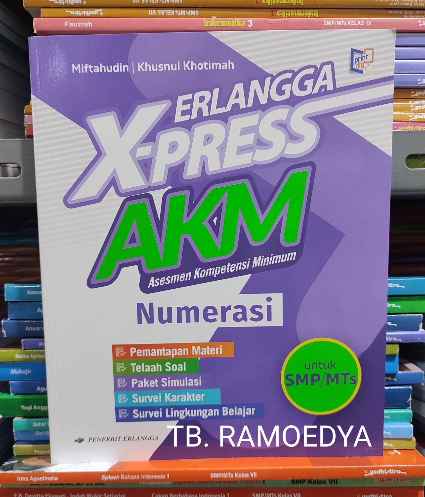 Buku Express AKM Numerasi SMP/MTs kelas VIII Erlangga | Lazada Indonesia