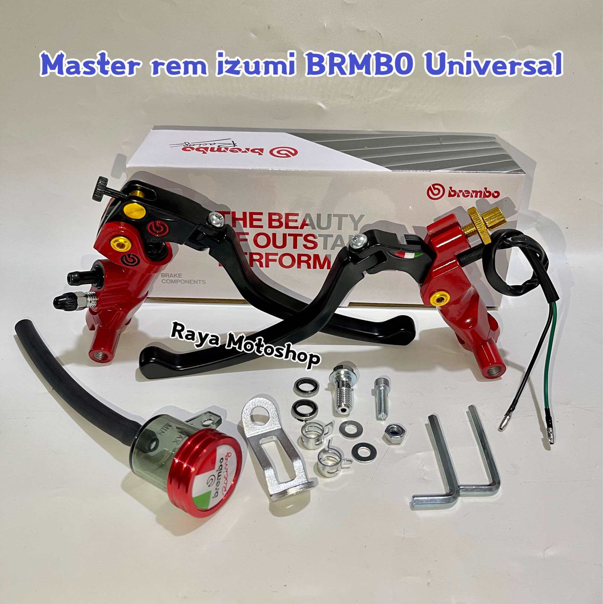 Handle Master Rem Izumi Set Kiri Kanan Tabung Assy Universal Rx King/ Tiger/ Satria Fu/ Beat ...