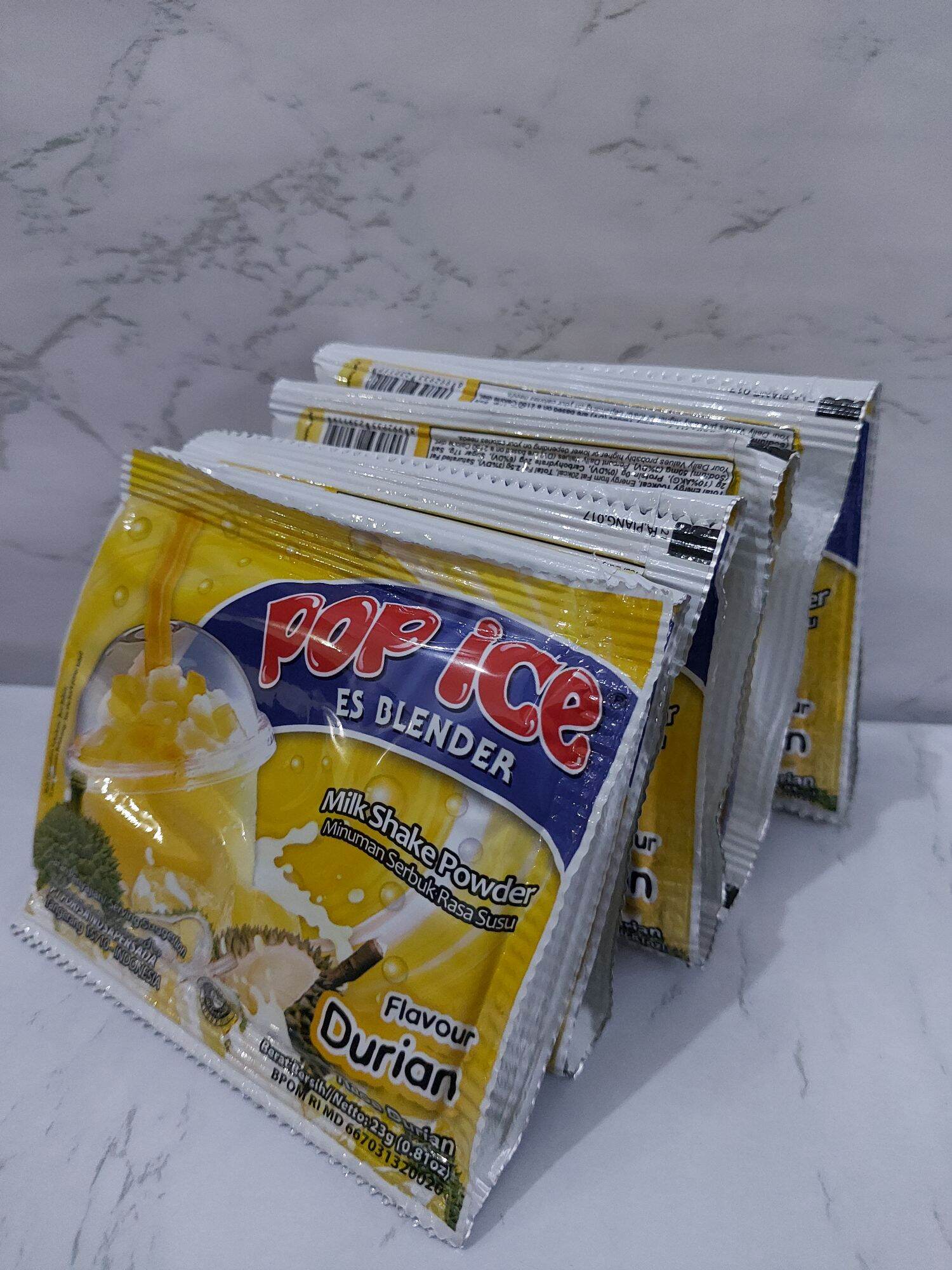 POP ICE DURIAN (1 renceng isi 10 sachet 23gram) | Lazada Indonesia