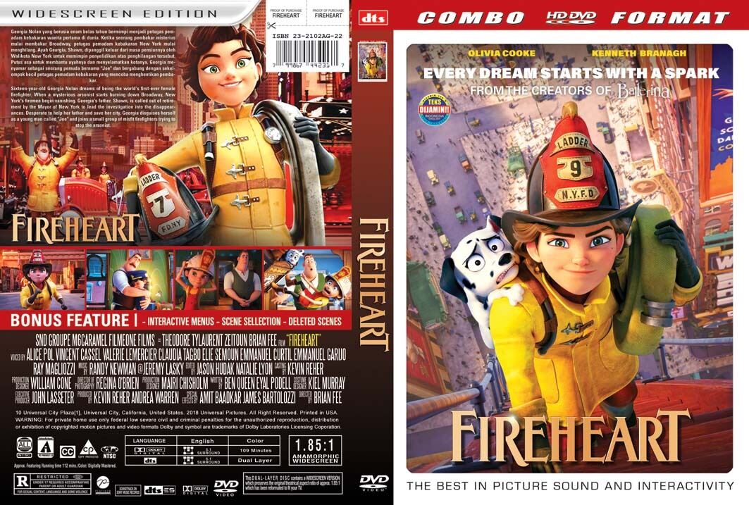 Kaset Dvd Film Bioskop Animasi Anak" Terbaru 2022: FIREHEART | Lazada ...