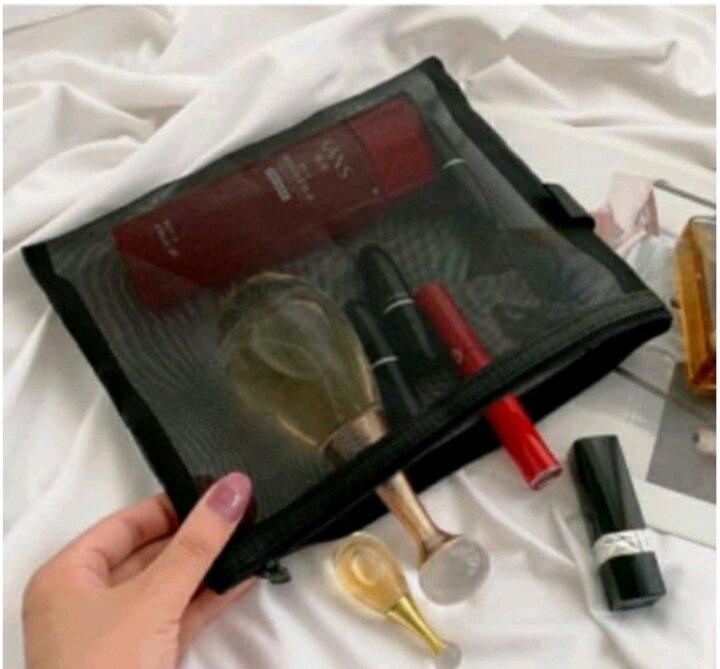 Tas Makeup Organizer Serbaguna Kotak Kosmetik Jaring Tebal Dan Kuat ...